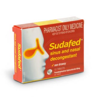 Sudafed 60mg tablets 12’s | Mens Health Downunder
